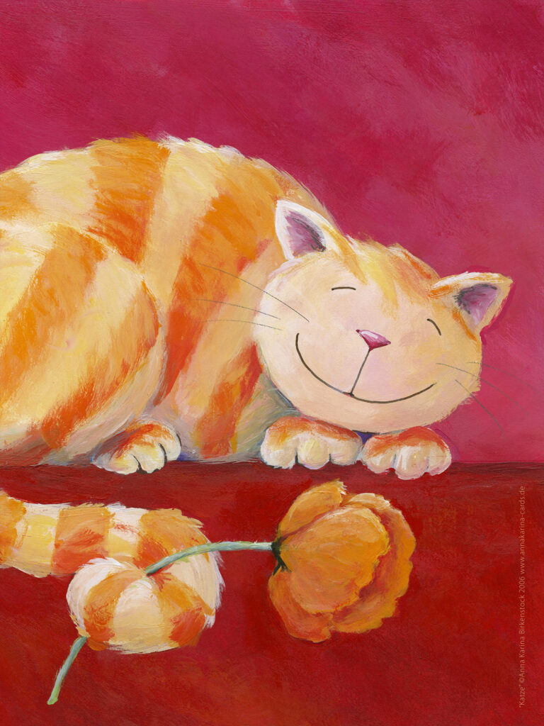 Katze (Poster 30×40) – Königin der Pappe